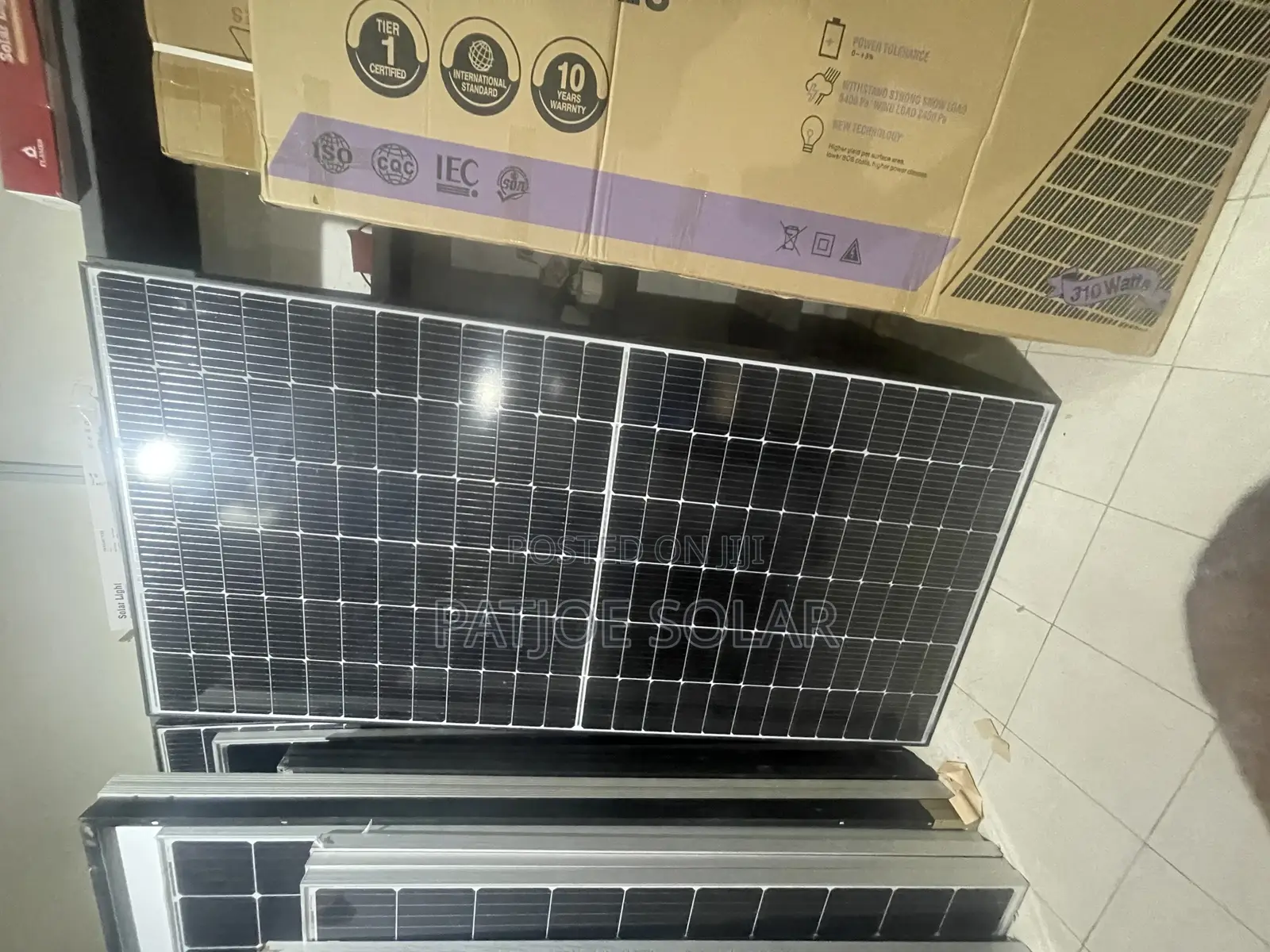 580watts Solar Panels Balck Flames for sale - PatJoe Solar Price: ₦ ...