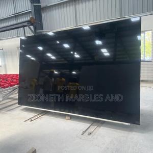 Indian Absolute Shiny Black Granite Slab in Orile - Building Materials ...