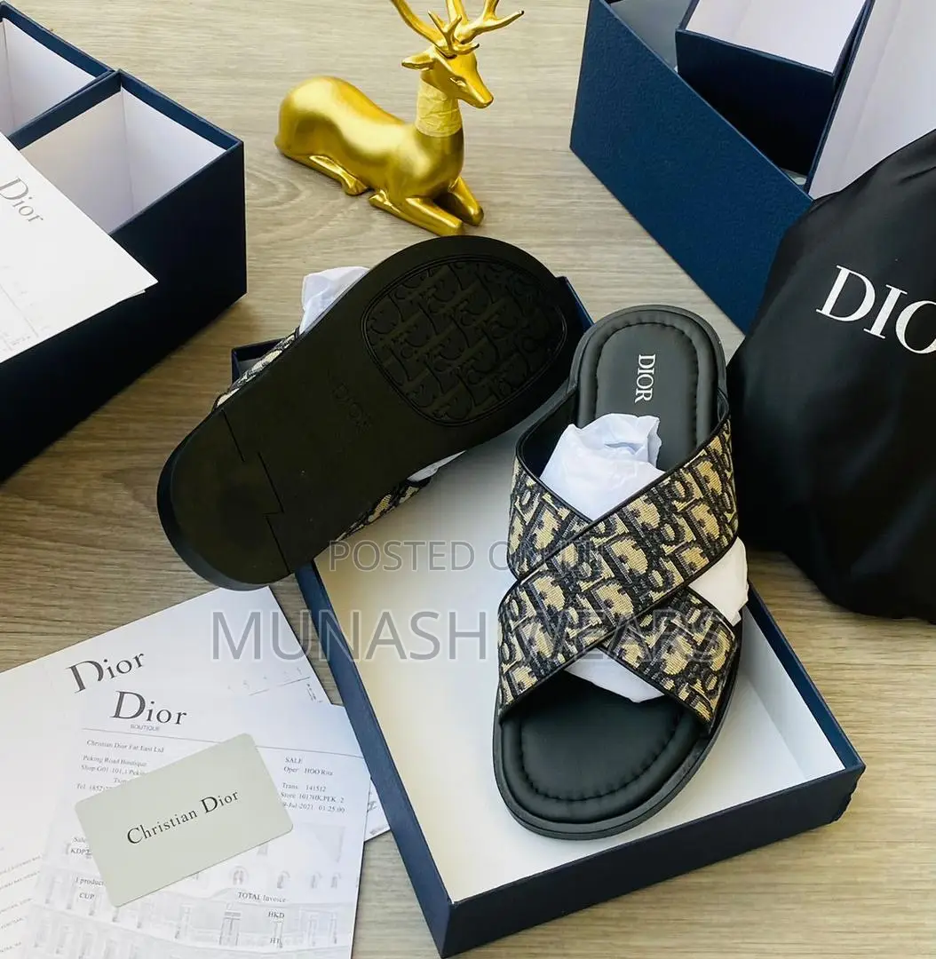 Dior Leather Slipers in Ejigbo - Shoes, Munash Wears | Jiji.ng