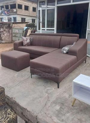 L-Shaped Sofa Chair in Isolo - Furniture, Jerry's Wood'sncraft's | Jiji.ng