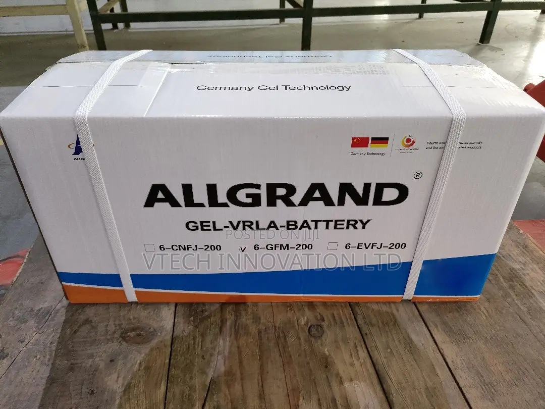Germany Technology VRLA ALLGRAND Gel Battery 12V 200ah in Ojo ...