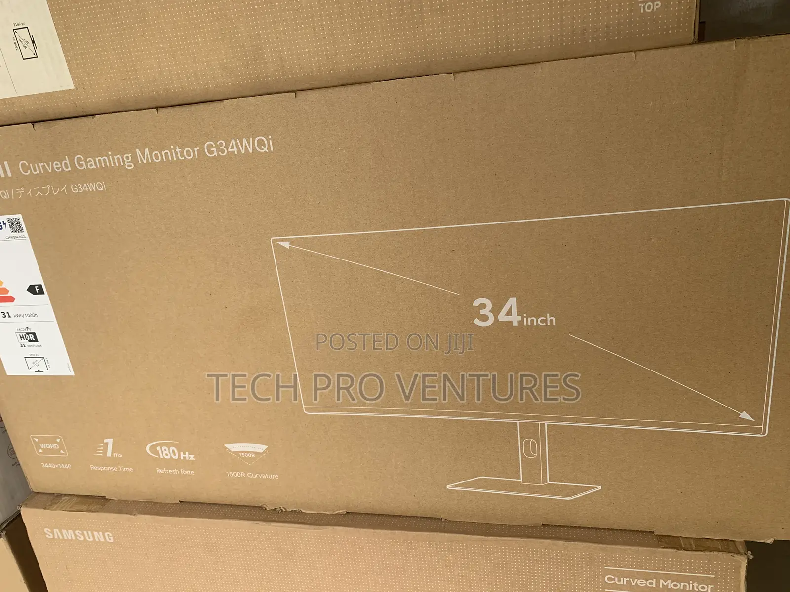 Xiaomi G34wqi Curved Gaming Monitor for sale - TECH PRO VENTURES Price ...