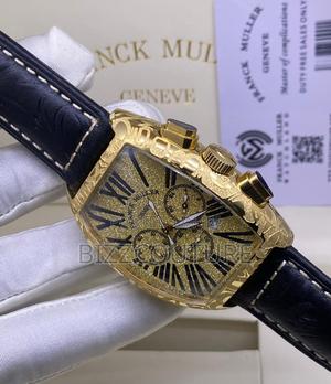 Original FRANCK Muller Chronograph Gold Ice Dail Black Watch in Wuse ...