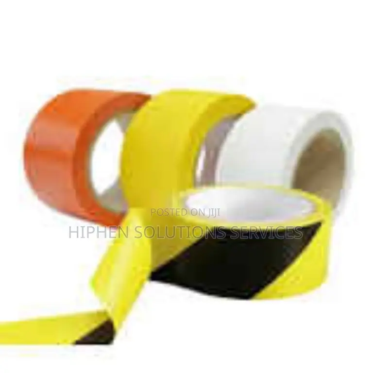 Yellow/Black PVC Floor Lane Line Marking Tape in Yaba - Safety ...