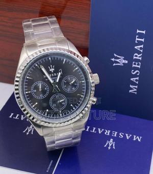 Original Maserati Blue Dai Chronograph Silver Chain Watch in Lagos ...