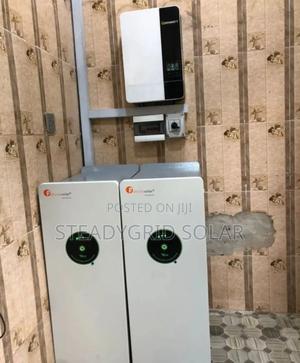 GROWATT 5kva/48v Inverter Setup With ROBUST 30kva Lithium Ba in Lekki ...