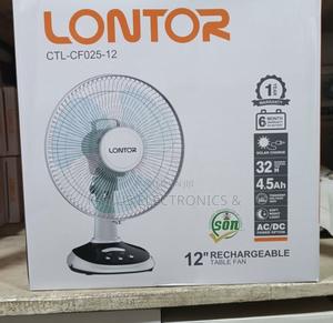 Lontor Rechargeable Solar Table Fan in Benin City - Home Appliances ...