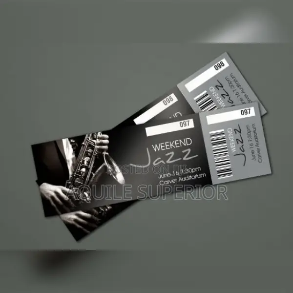 Music Concerts Ticket Design in Agege - Printing Services, Aquile ...