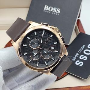 Boss Chronograph Rose Gold Leather Strap Watch in Lagos Island (Eko ...