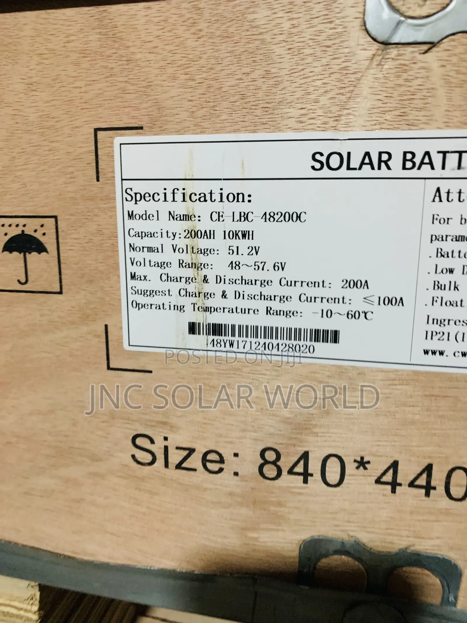 10kwh/48v Cworth Energy Lithium Battery in Ibadan - Electrical Equipment, Jnc Solar World | Jiji.ng