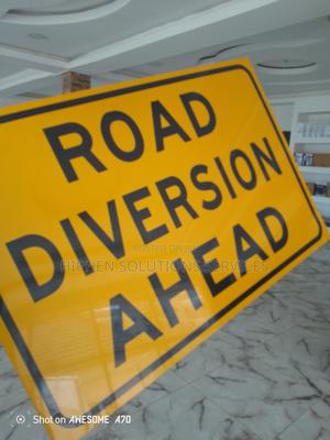 Diversion Ahead Road Traffic Signs in Yaba - Safety Equipment ...