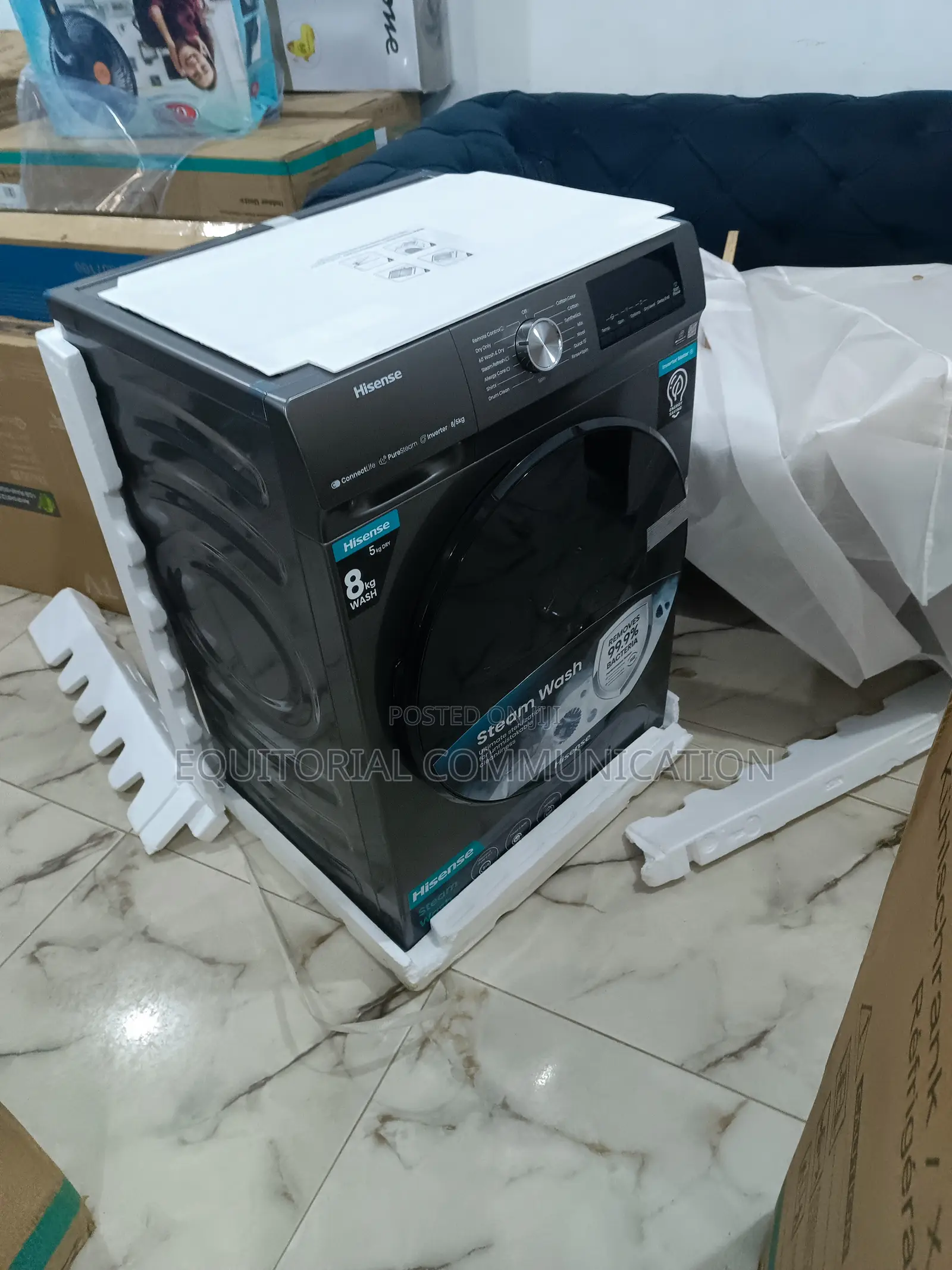 Active Hisense 8kg Wash and Dry Front Load Washing Machine in Magodo ...