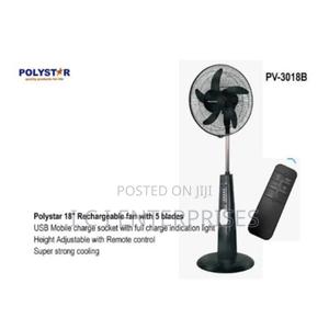 Polystar 18 Inches Rechargeable Fan With Remote(7ah Battery) in Ikeja ...