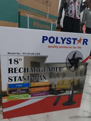 An Excellent Rechargeable Stand Fan (POLYSTAR 18" PV3018B) in Orile ...
