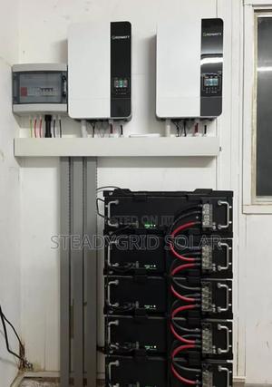 Growatt 10kva Solar Inverter Setup With 25kwh Lithium Batter in Central ...