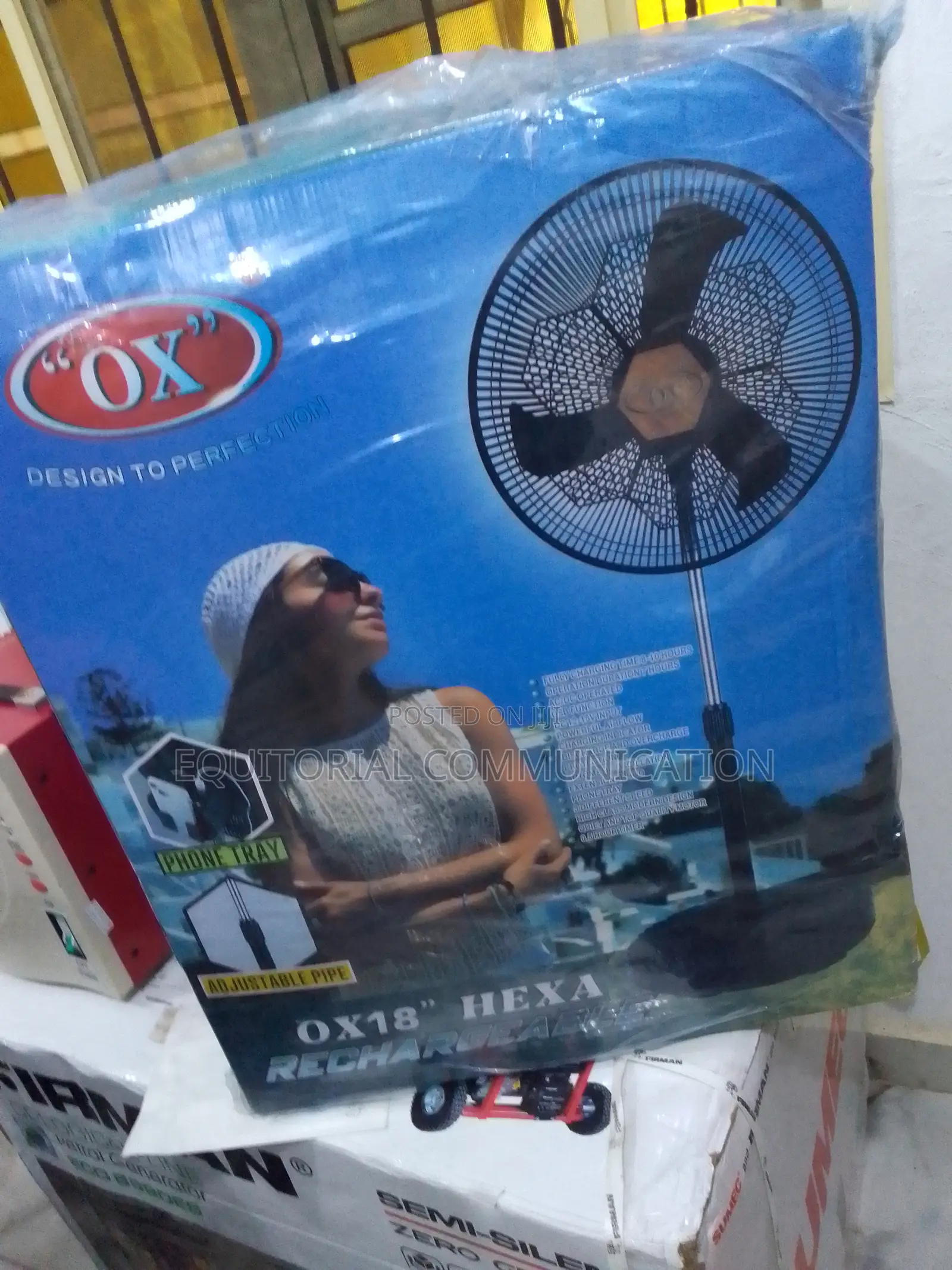 Ox Hexa 18 Inches Rechargeable Standing Fan in Ojo - Home Appliances ...