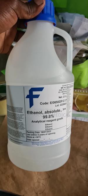 Ethanol Absolute 2.5l in Lagos Island (Eko) - Medical Equipment & Supplies, Divine Success | Jiji.ng