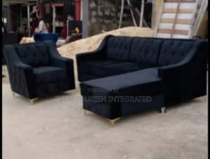 L-Shape Sofa Parlour Chair Complete Set. in Bonny - Furniture ...