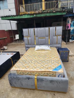 Quality 4.5by6 Upholstery Padded Bed Frame With One Bed Side in Lagos Island (Eko) - Furniture ...