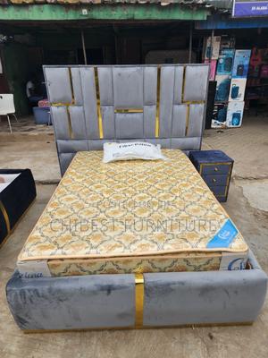 Quality 4.5by6 Upholstery Padded Bed Frame With One Bed Side in Lagos Island (Eko) - Furniture ...