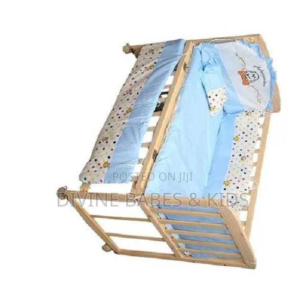 Wooden Baby Cot- Blue and Pink in Ojota - Children's Furniture, Funmi ...