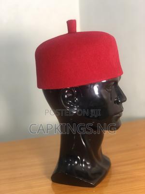 Plain Igbo Red Cap, Traditional Red Cap in Ojo - Clothing Accessories ...