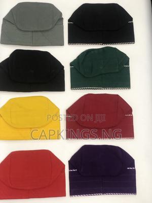 Plain Colors Yoruba Fila Cap for Traditional Native Wears in Ojo ...
