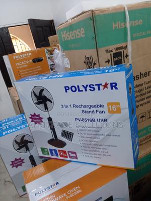 Polystar 3 In 1 Rechargeable Fan 16 Inches + Remote Control in Amuwo ...
