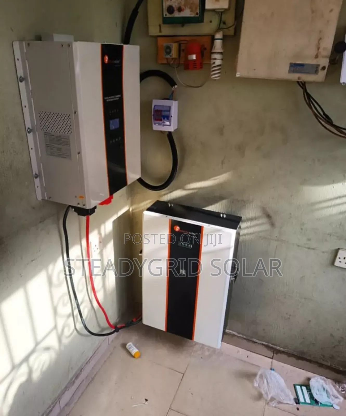 Neatly Installed 10kva/48v/10kwh Solar Powered Inverter Set in Port ...