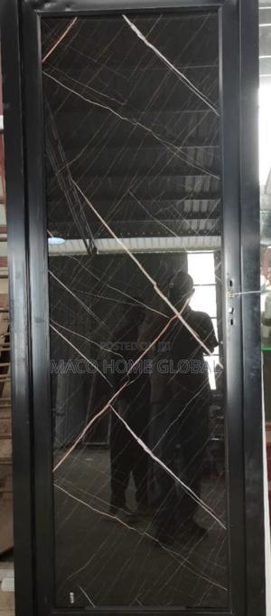 Turkey Toilet Full Glass Door Black Mable in Orile - Doors, Maco Home ...