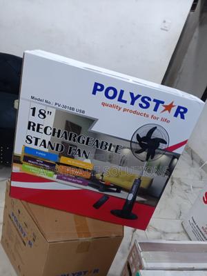 Polystar 18” Rechargeable Strong and Powerful Standing Fan in Ikorodu ...