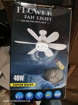 Flower Short-Blade Fan With Light in Ojo - Home Appliances, Uncle Val ...