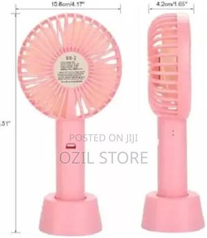 Mini Rechargeable Hand Fan With Stand in Lagos Island (Eko) - Home ...
