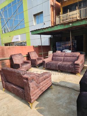 Quality Complete Set of 7 Seaters Upholstery Padded Sofa in Ajah ...