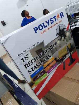 Portable 18'' Polystar Rechargeable Standing Fan in Ajah - Home Appliances, Eagleimage ...