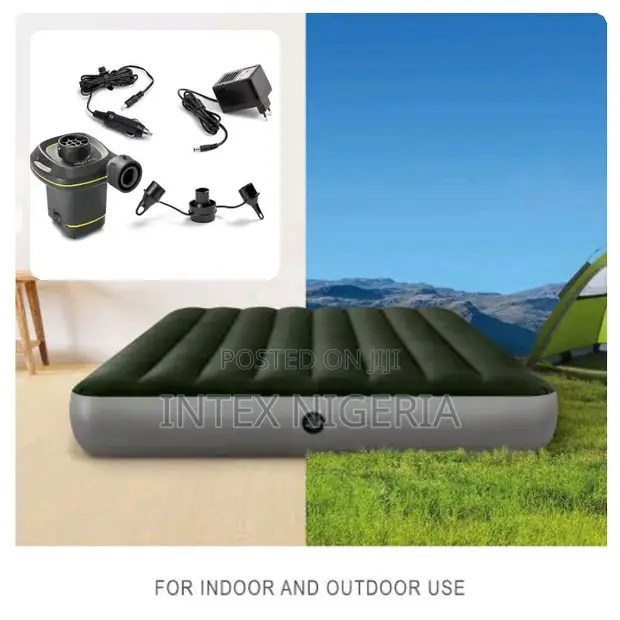 Intex Inflatable Air Mattress With AC DC Electric Pump in Amuwo Odofin Furniture Intex Inflatables Jiji.ng