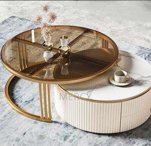 2 in 1 Center Table With Glass Top and Drawers in Ikeja - Furniture ...