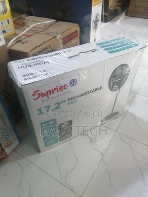 New Black Rechargeable Wow-Win Standing Fan+ SOLA PANEL in Epe - Home ...