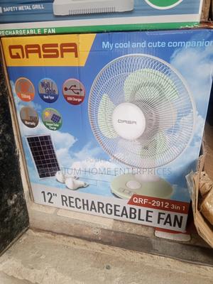 Qasa Rechargeable Table Fan With Panel in Lagos Island (Eko) - Home ...