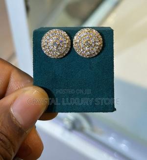Top Quality Luxury 18karat Gold Real Diamond Stud for sale - Crystal ...