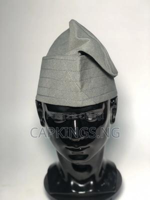 Grey Color Fila Yoruba Traditional Cap for Native Attires in Ojo ...