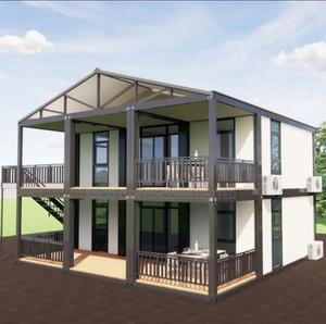 Outdoor Terrace,Steel Roof,Modern Prefab Portacabin Building in Ajah ...