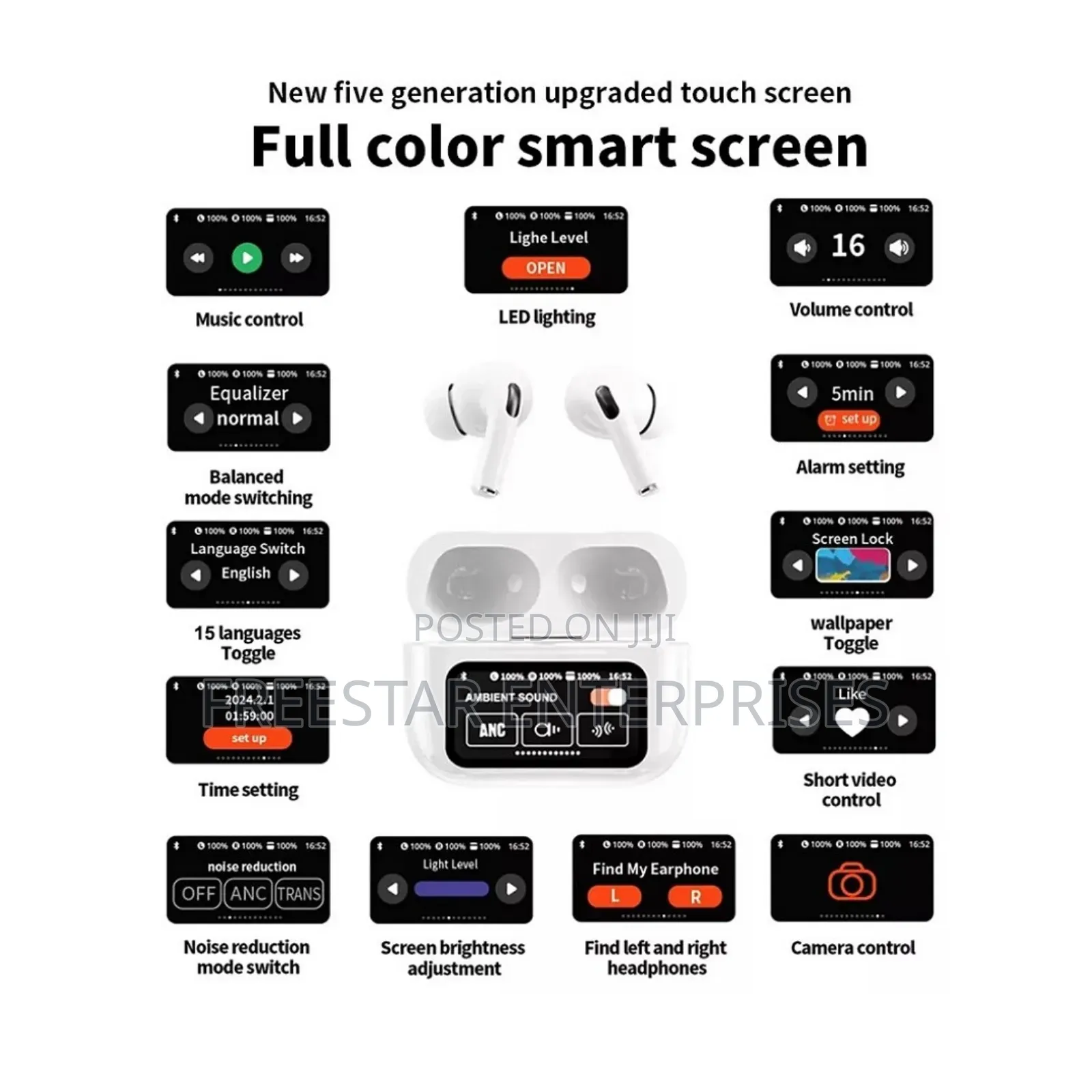 A9 Pro Bluetooth Earbuds With Anc. Airpods Pro Bluetooth Anc in Ikeja ...