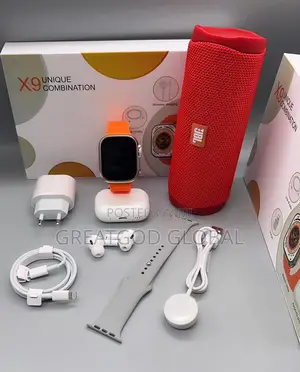 JBL FLIP 6 Speaker {Replica} + Ultra 8 Smartwatch + Airpod don siyarwa ...