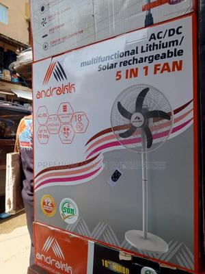 Andrakk Rechargeable Lithium 5 in 1 Solar Fan 18 Inches in Lagos Island ...