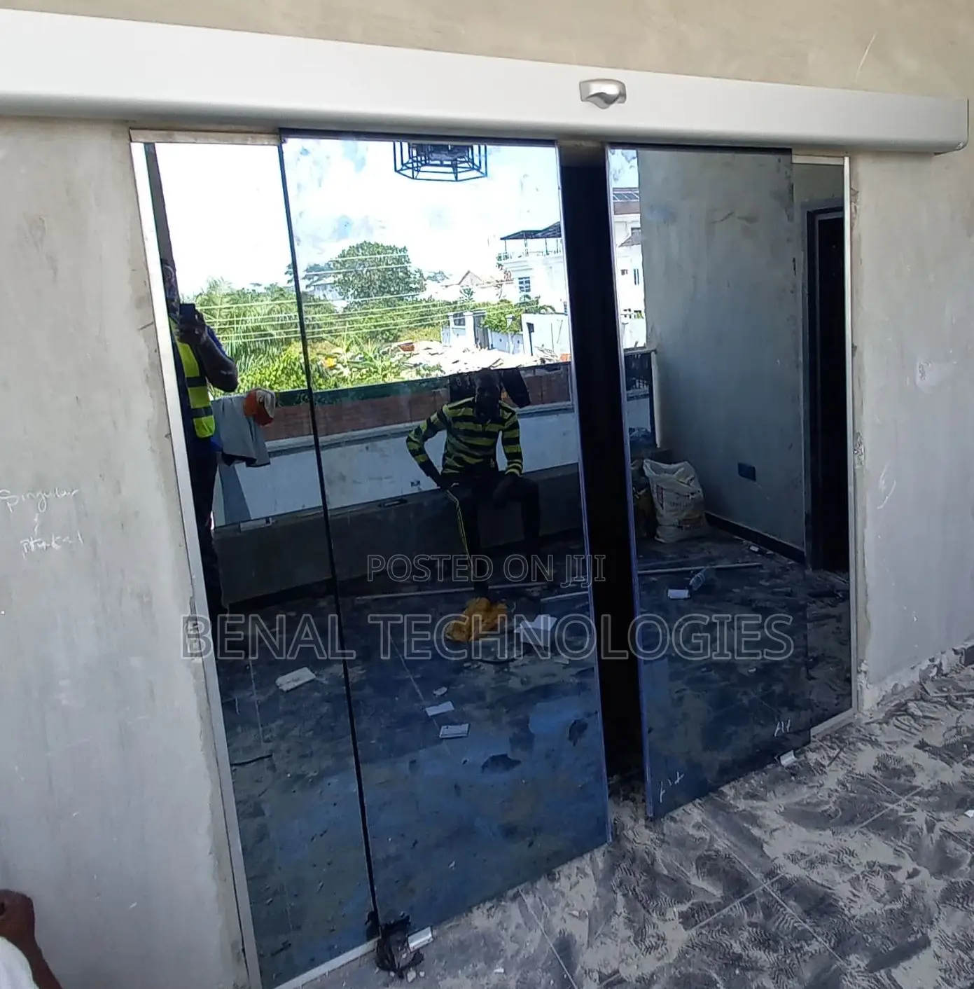 Automatic Glass Entry Door for Buildings for sale - BENAL TECHNOLOGIES ...