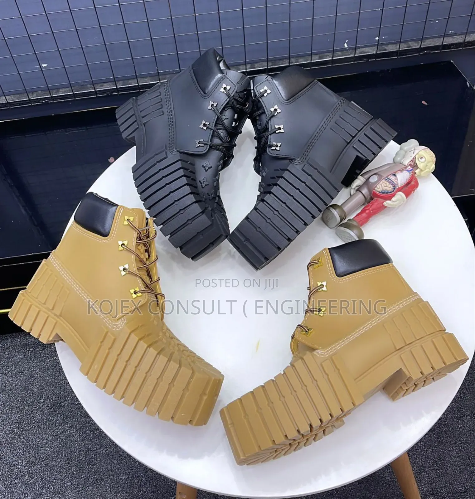 MSCHF X Louis Vuitton X Timberland 2 X 4 Brutal Boots in Ojo - Shoes ...