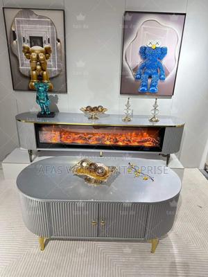 Foreign Center Table and Tv Stand With Fireplace in Eko Atlantic ...