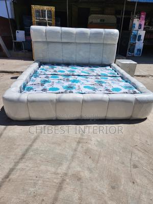 6by6 Padded Bed Frame With Two Step Bed Side in Gbagada - Furniture ...