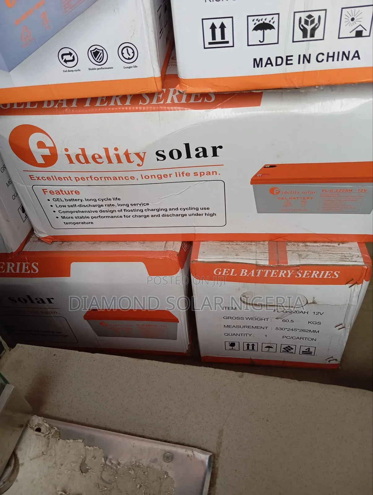 200ah 12v Fidelity Solar Dry Cell Battery in Ajah - Electrical ...